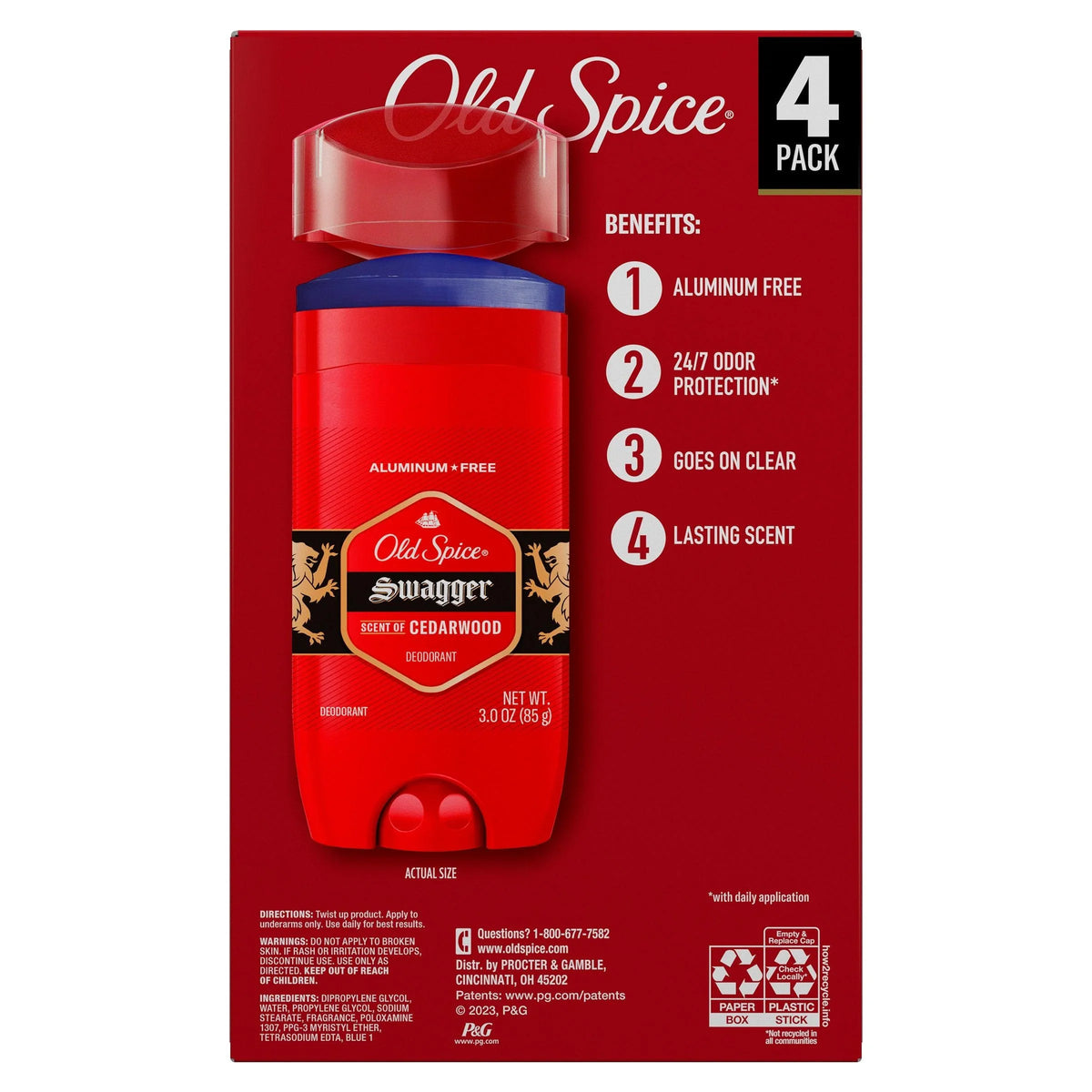 Shop Old Spice Swagger Aluminum Free Deodorant 4-pack in Kenya ...