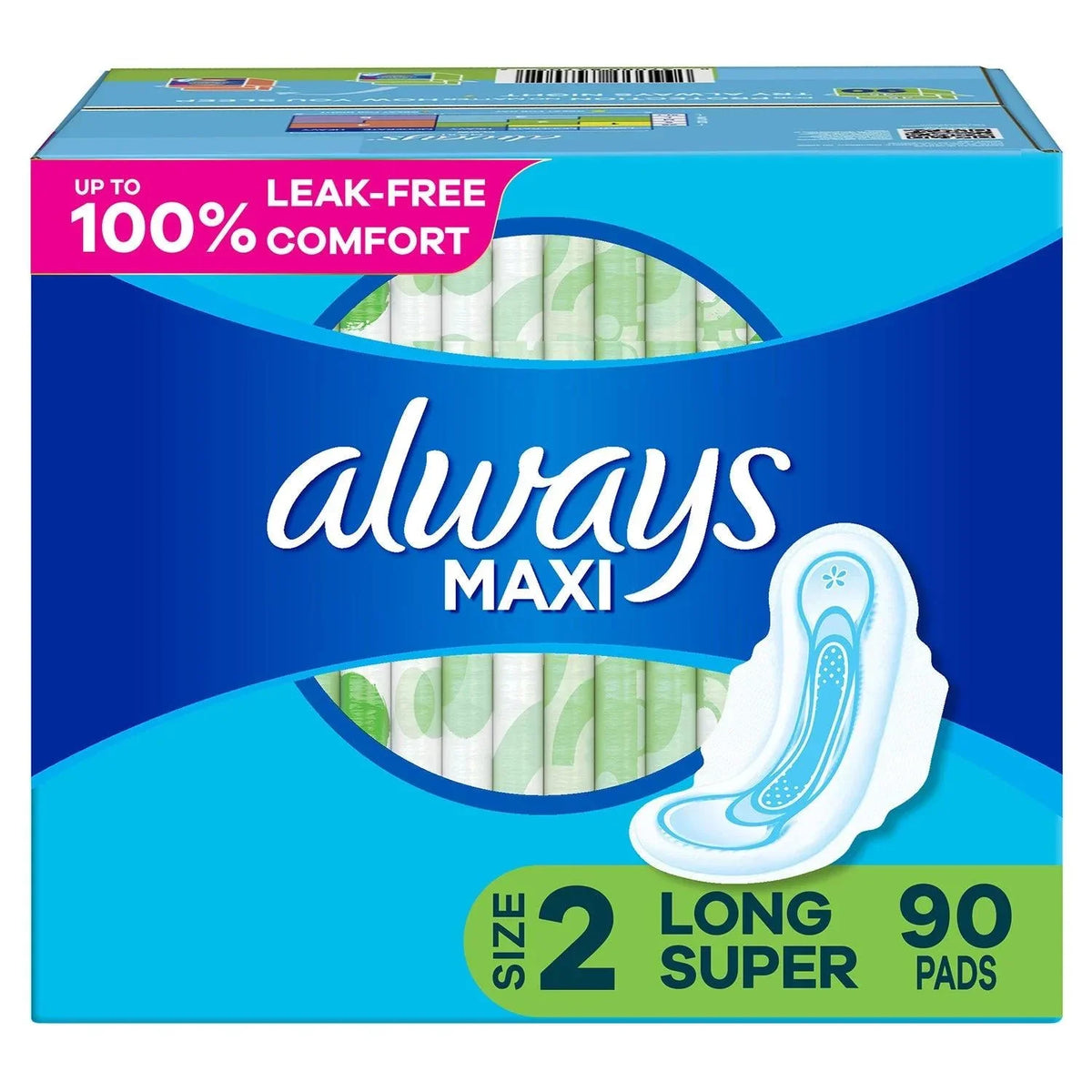 Shop Always Maxi Long Super Pads with Wings - Size 2 (90 ct.) in Kenya ...