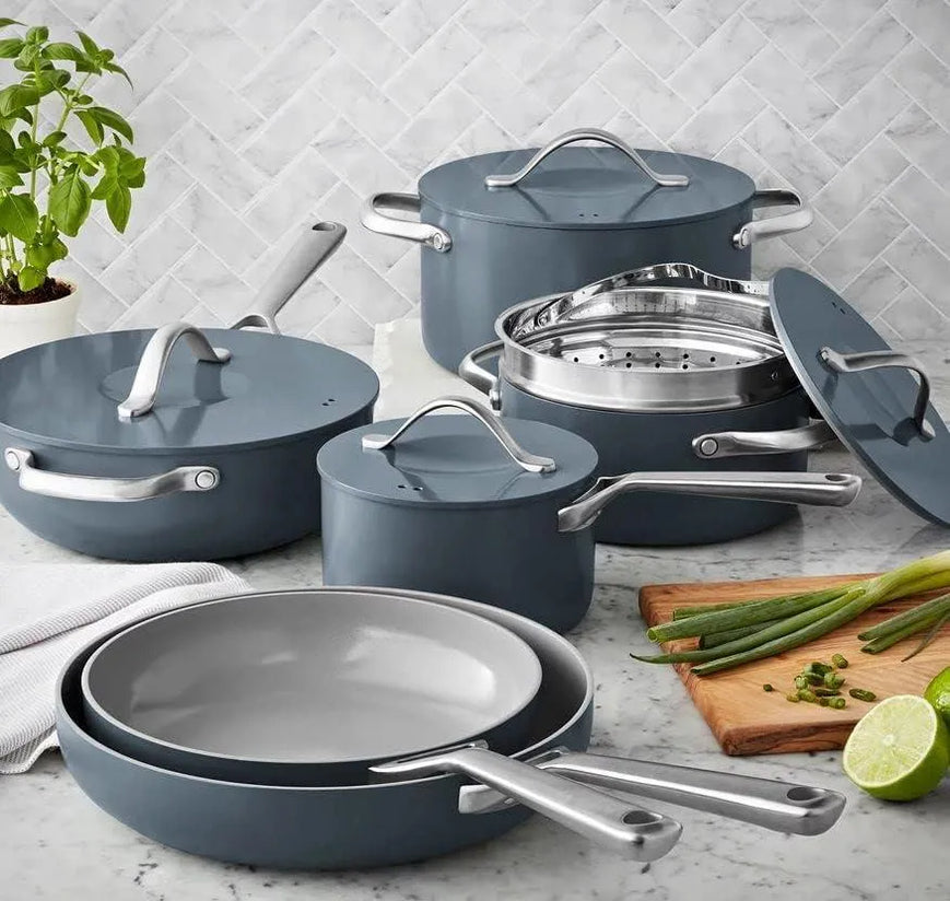 Member Mark 11 Piece Modern Ceramic Cookware Set (Assorted Colors ...